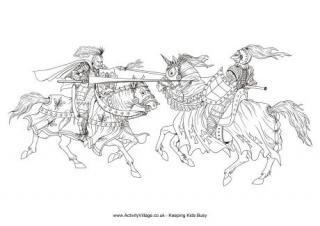 knights and coloring pages